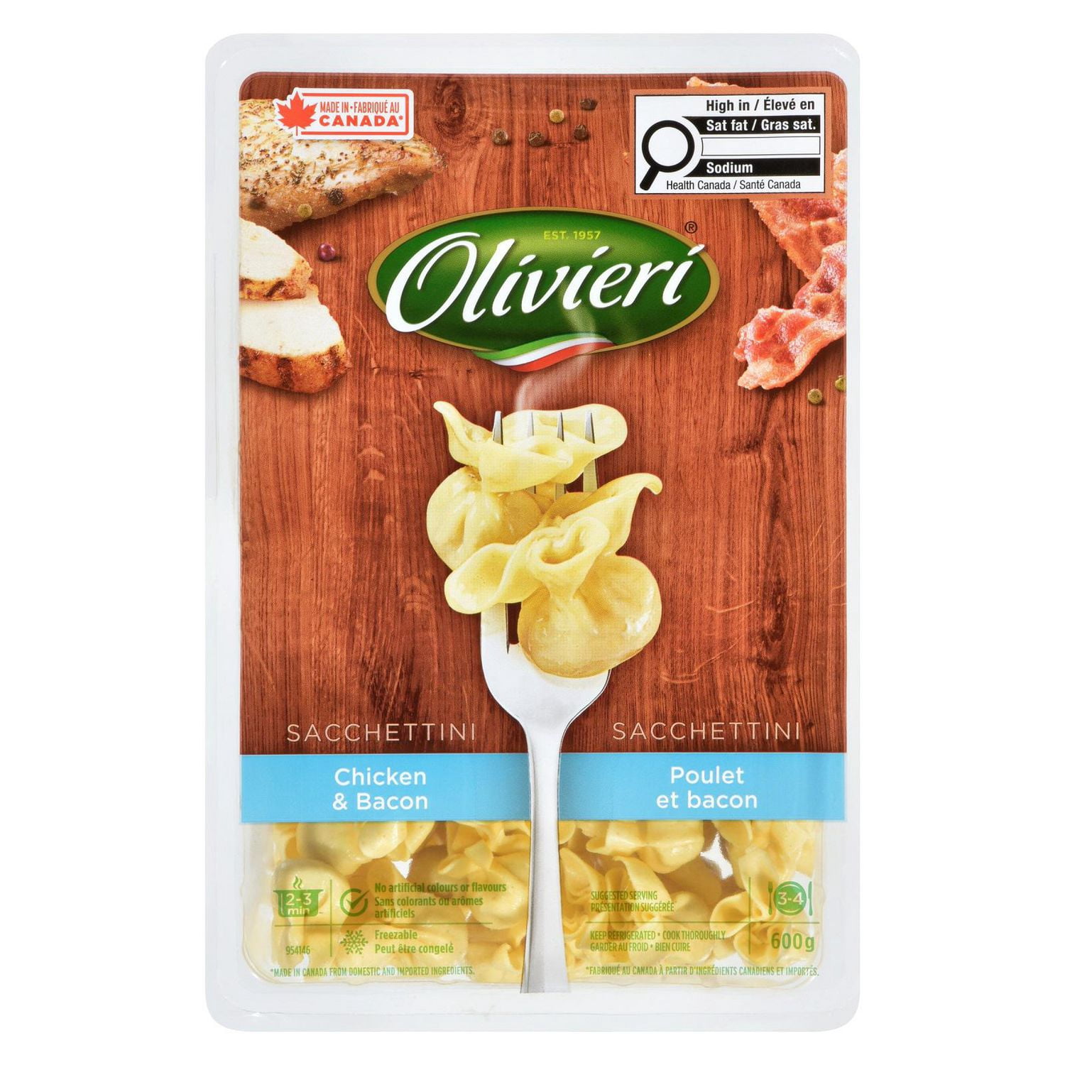 Click here for Olivieri Chicken & Bacon Sacchettini Pasta prices