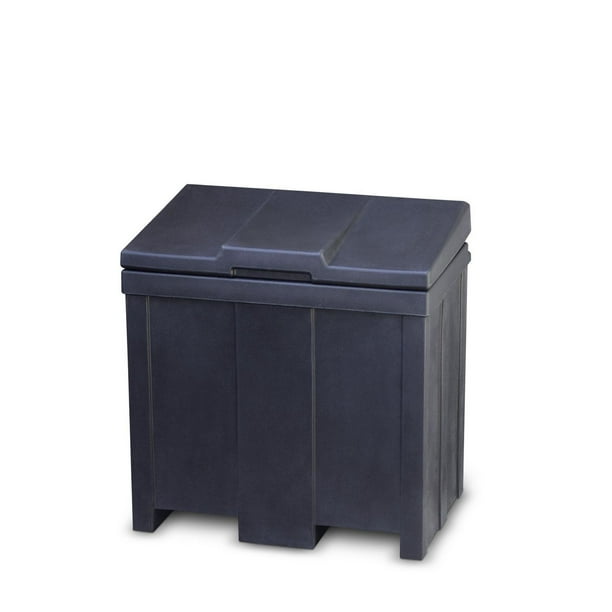 Salt / Sand / Ice Melt / De-icer Outdoor Storage Bin (Black) - Walmart.ca