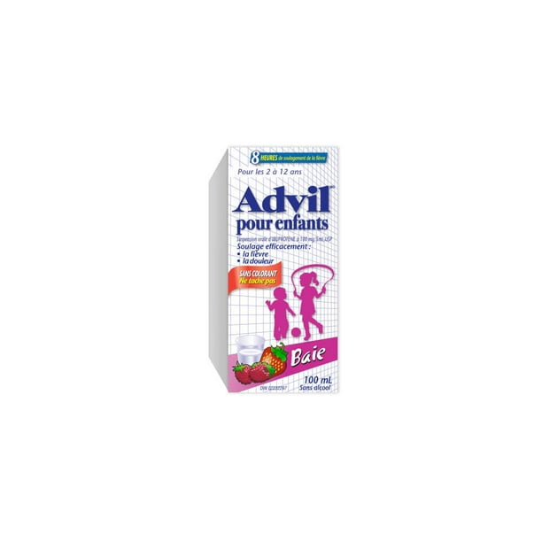 Children's Advil Suspension Dye-Free Berry 100 ml, 100ml - Walmart.ca