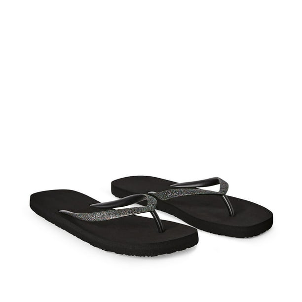 Time and Tru Women's Sparkle Flip Flops - Walmart.ca
