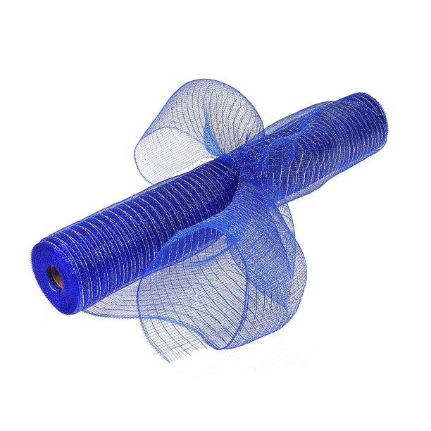 Mesh Ribbon (Blue With Silver Stripes) (21"X10Y) - Set of 2 - Walmart.ca