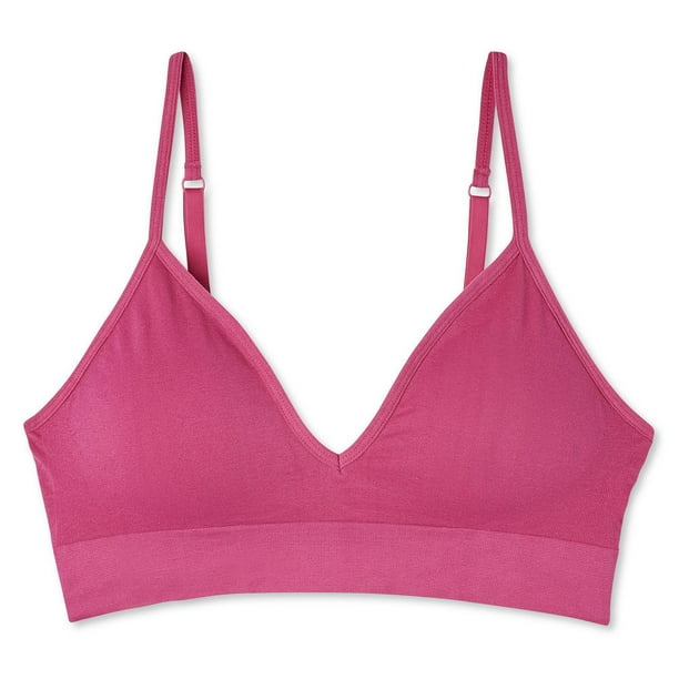 George Women's Medium Support Back Closure Seamless Bralette, Sizes S ...