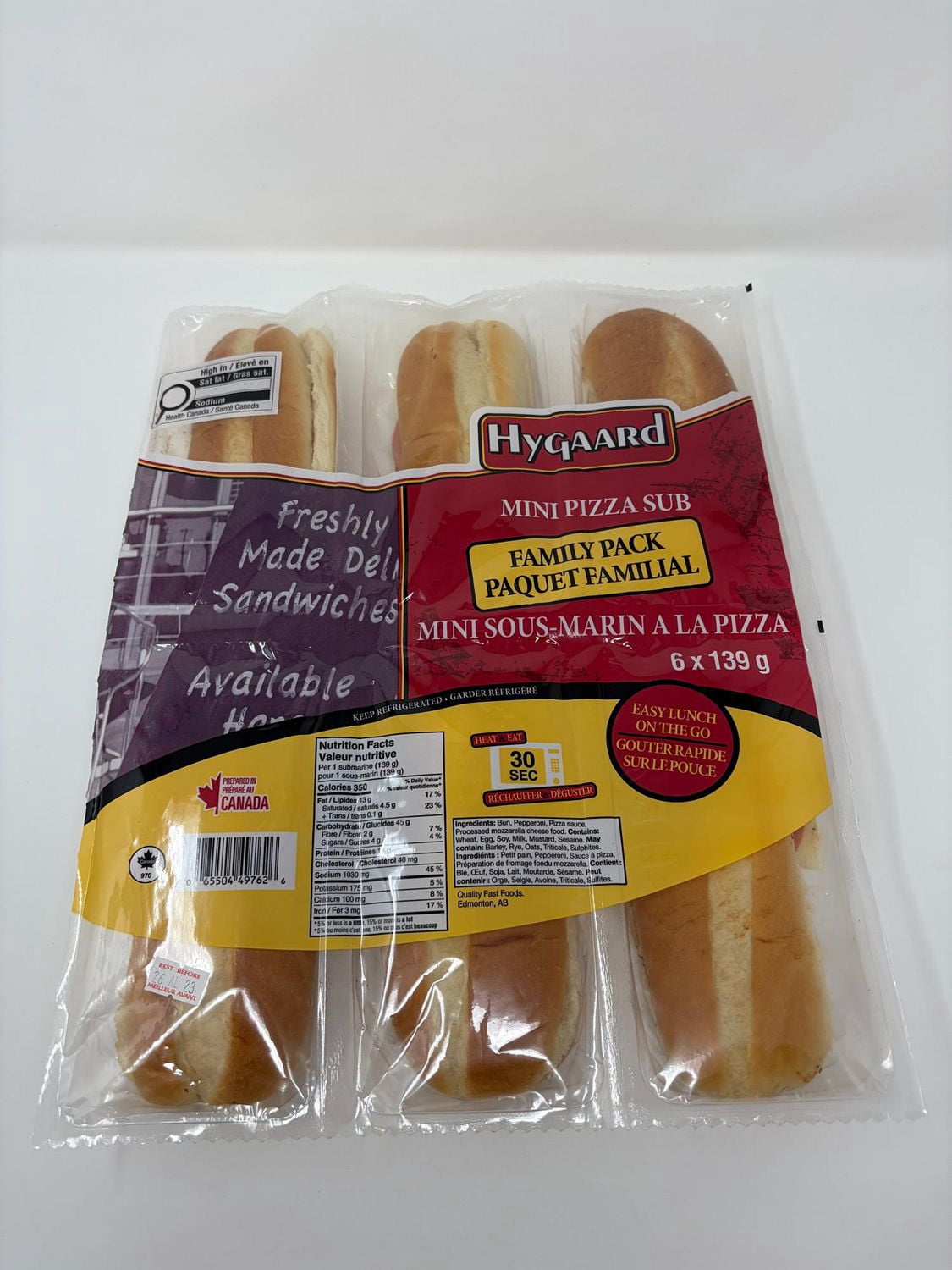 Click here for Hygaard Mini Pizza Sub Family Pack 6 Pack prices