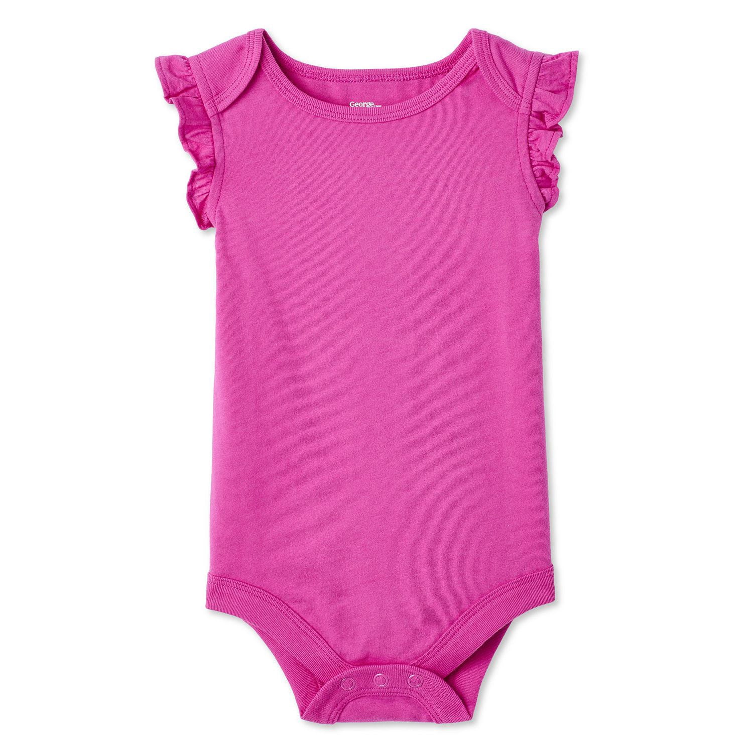 Click here for George Baby Girls Flutter-Sleeve Bodysuit 3-6 Mont... prices