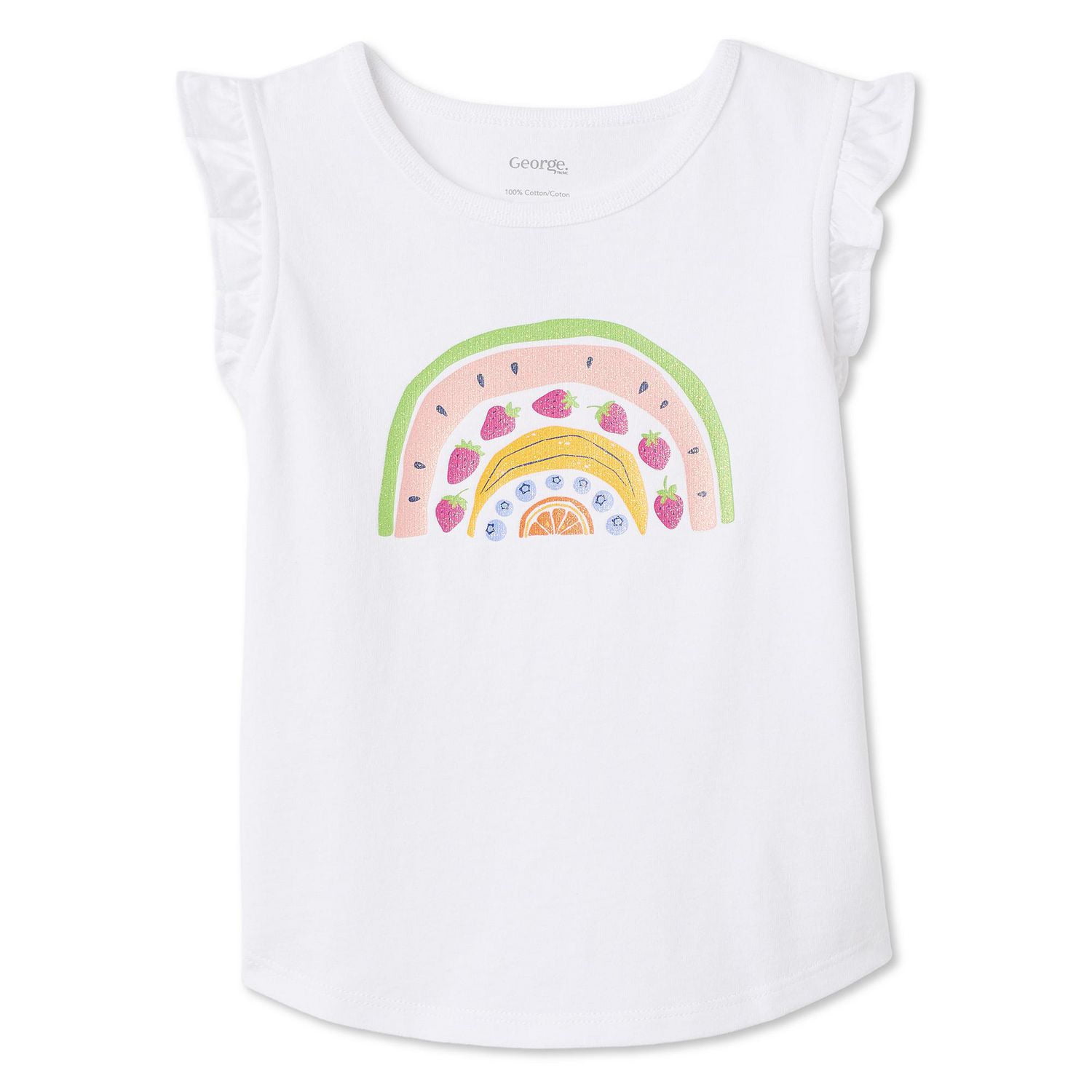 Click here for George Toddler Girls Flutter-Sleeve Top 3t prices
