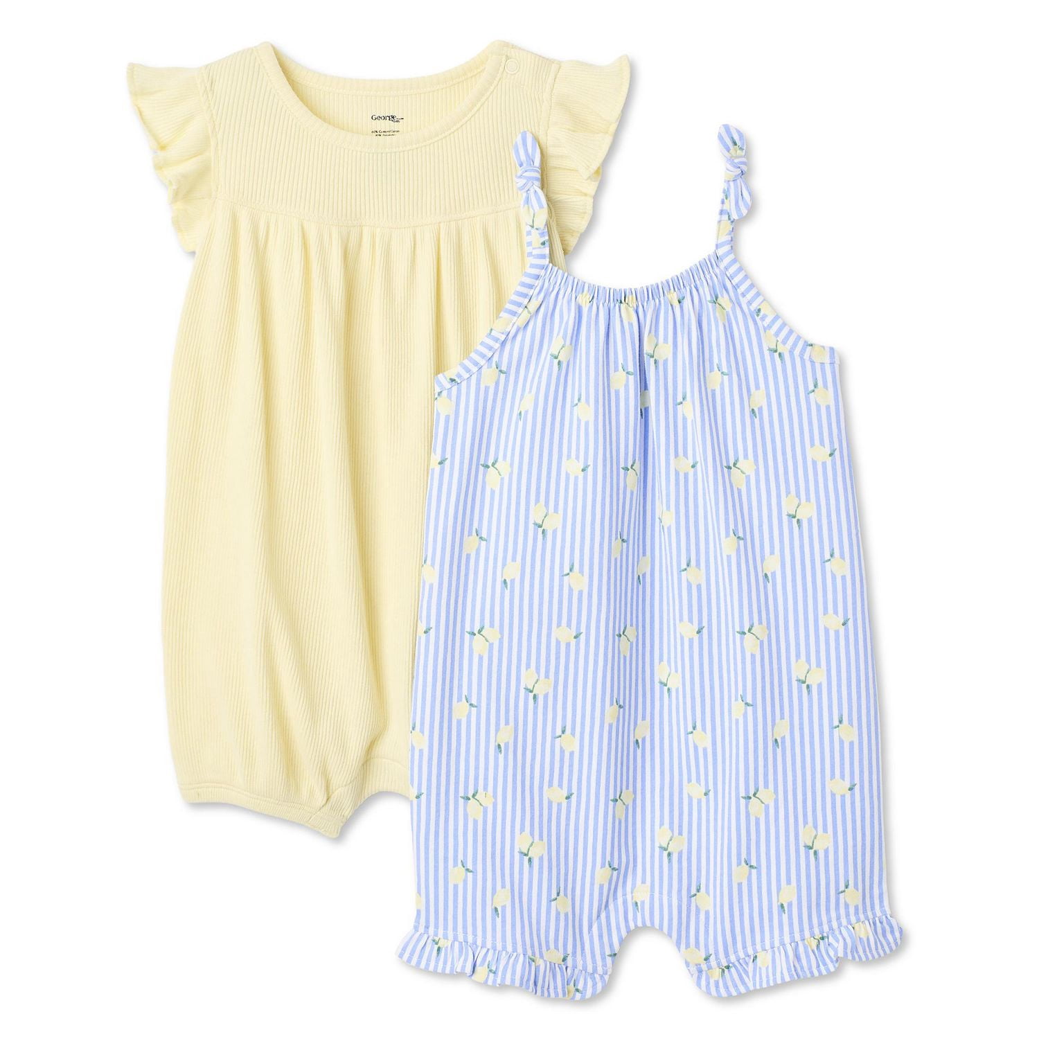 Click here for George Baby Girls Romper 2-Pack 0-3 Months prices