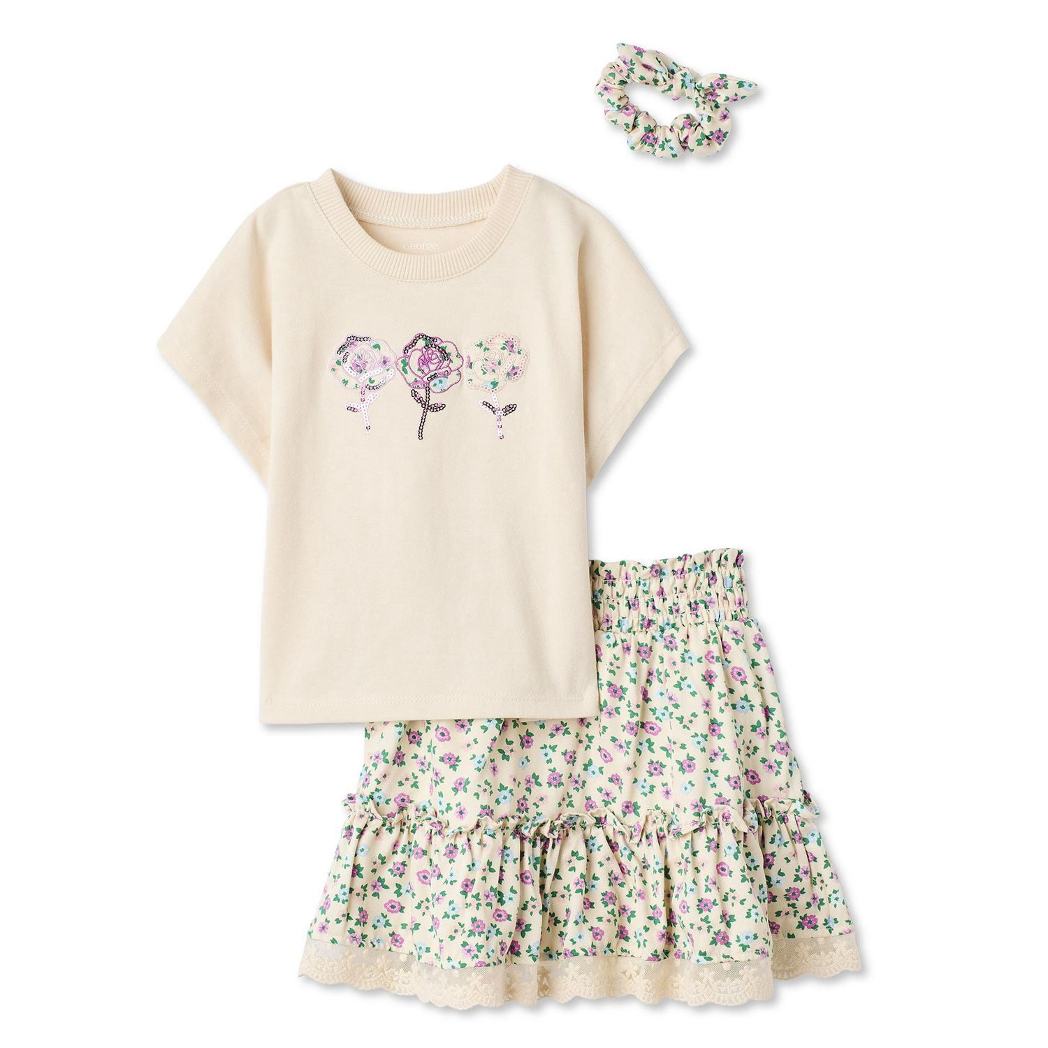 Click here for George Toddler Girls Three Piece Skirt Set 3t prices