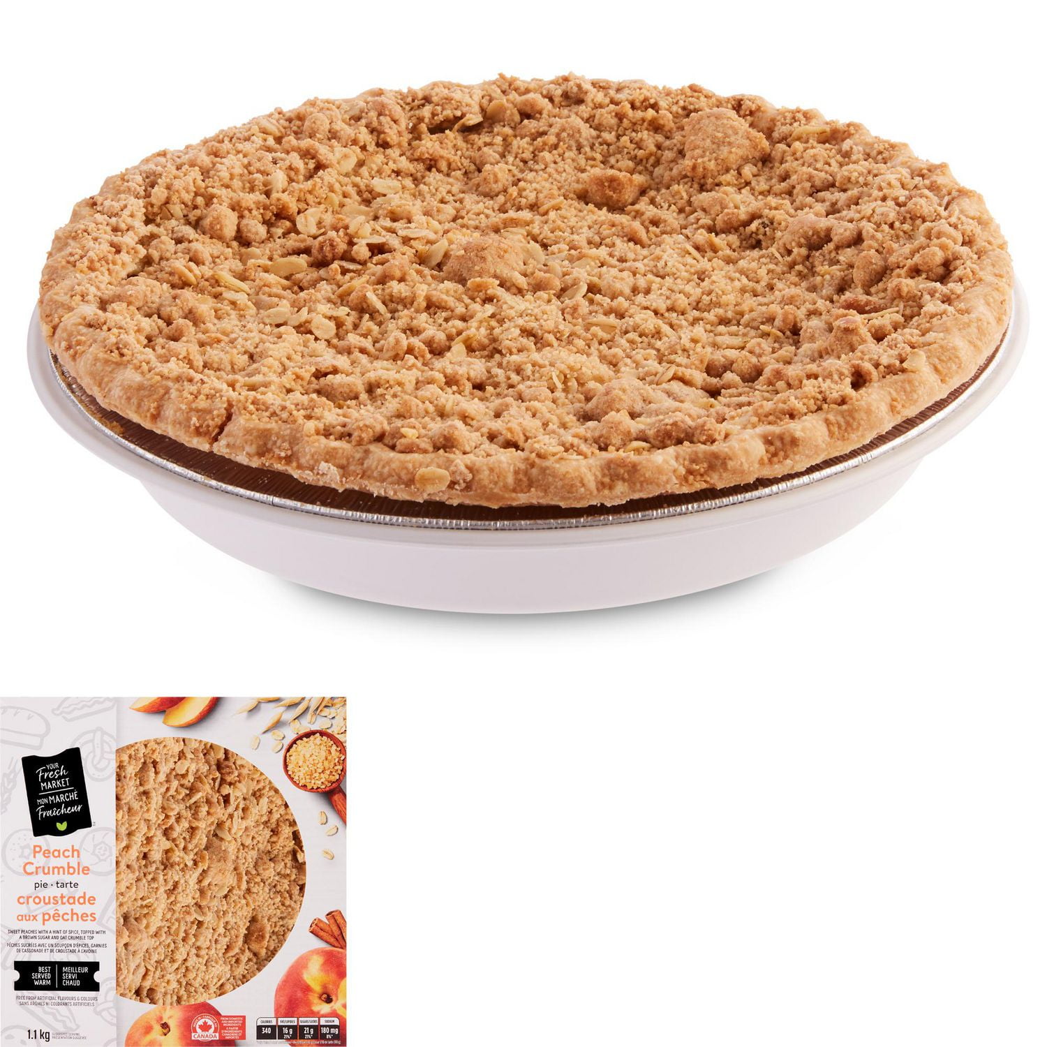 Click here for Your Fresh Market Peach Crumble Pie prices