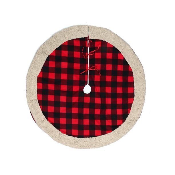 Red Buffalo Tree Skirt With Sherpa Border - Walmart.ca