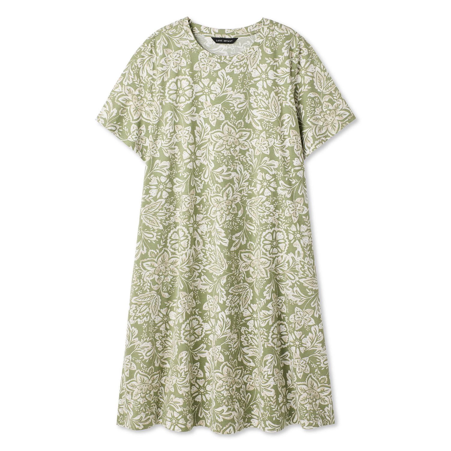 Click here for Lane Bryant Womens Plus Crew-Neck T-Shirt Dress 1x prices