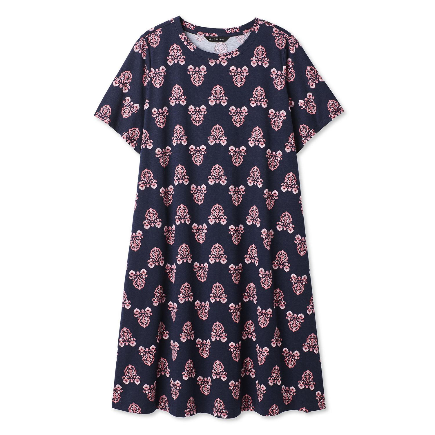 Click here for Lane Bryant Womens Plus Crew-Neck T-Shirt Dress 5x prices