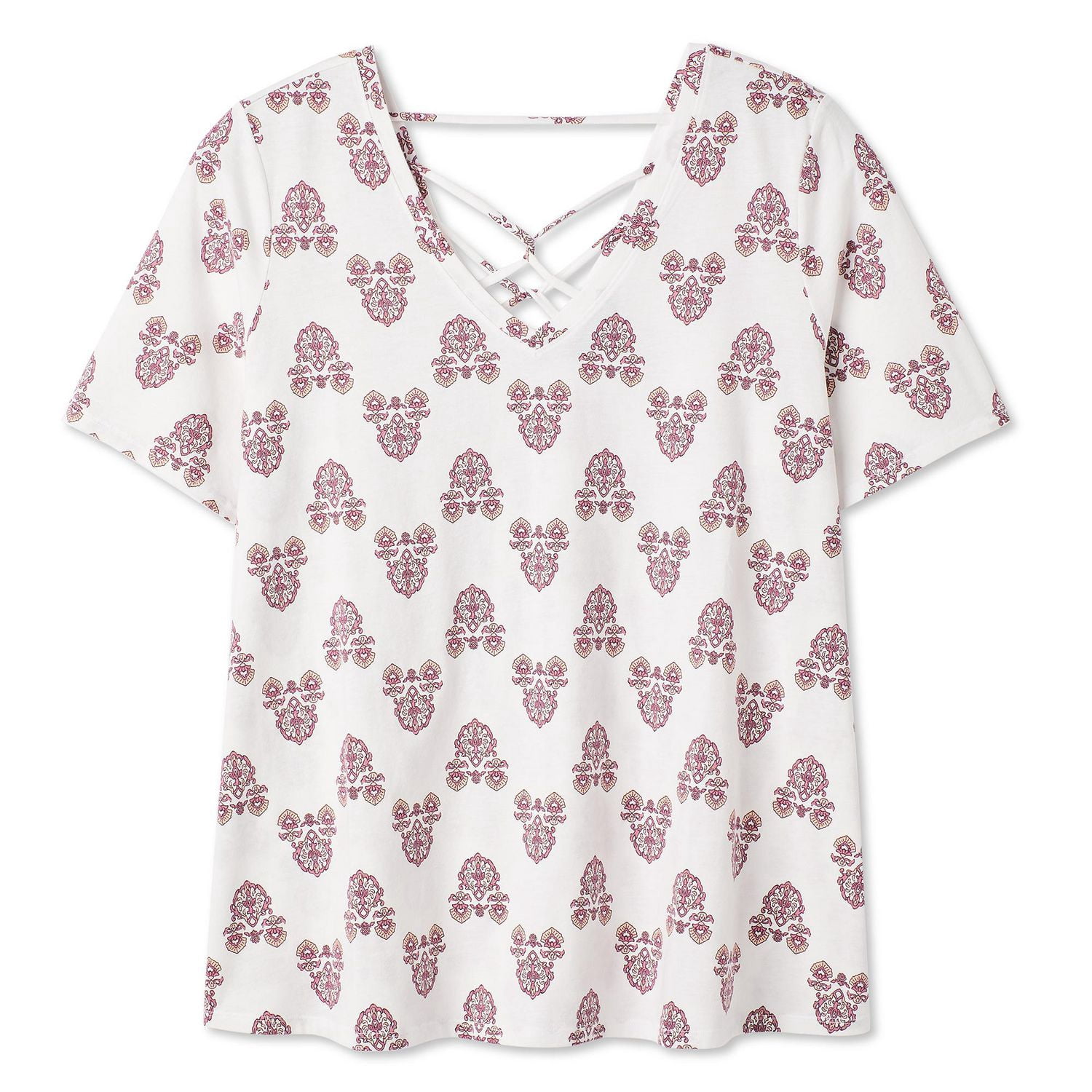 Click here for Lane Bryant Womens Plus V-Neck Strappy Swing Top 1... prices