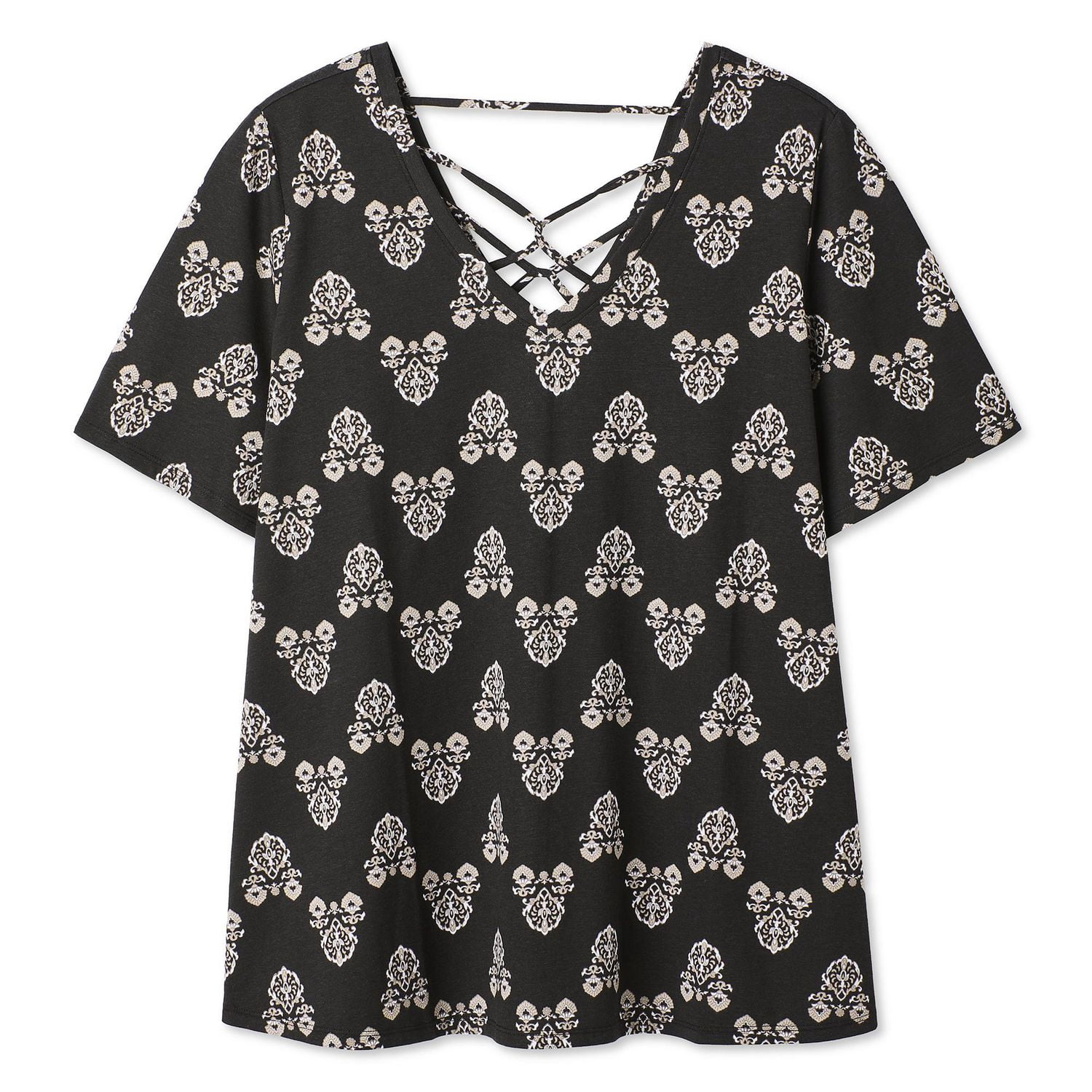 Click here for Lane Bryant Womens Plus V-Neck Strappy Swing Top 3... prices