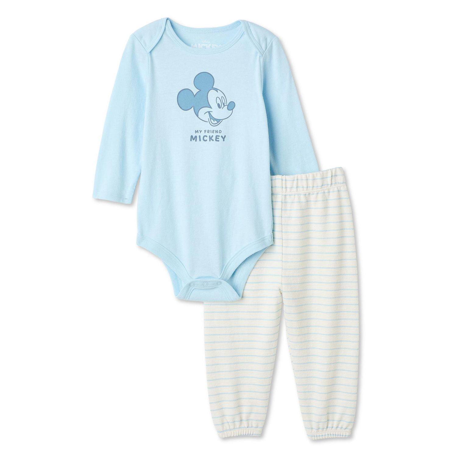 Click here for Disney Baby Boys Two Piece Mickey Mouse Bodysuit S... prices