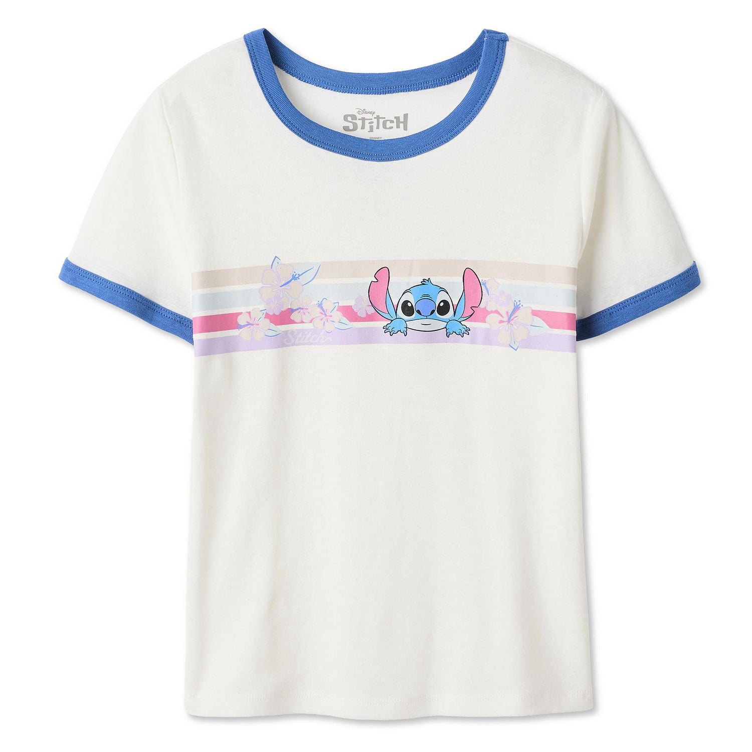 Click here for Disney Girls Stitch Ringer T-Shirt M prices
