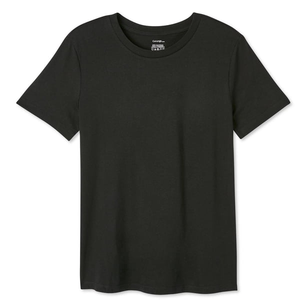 George Women's Cotton Crew Neckline Tee, Sizes XS-XXL - Walmart.ca