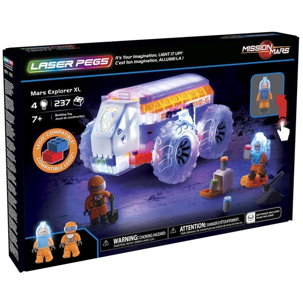 Laser Pegs Building Blocks Playset: Mars Explorer XL - Walmart.ca