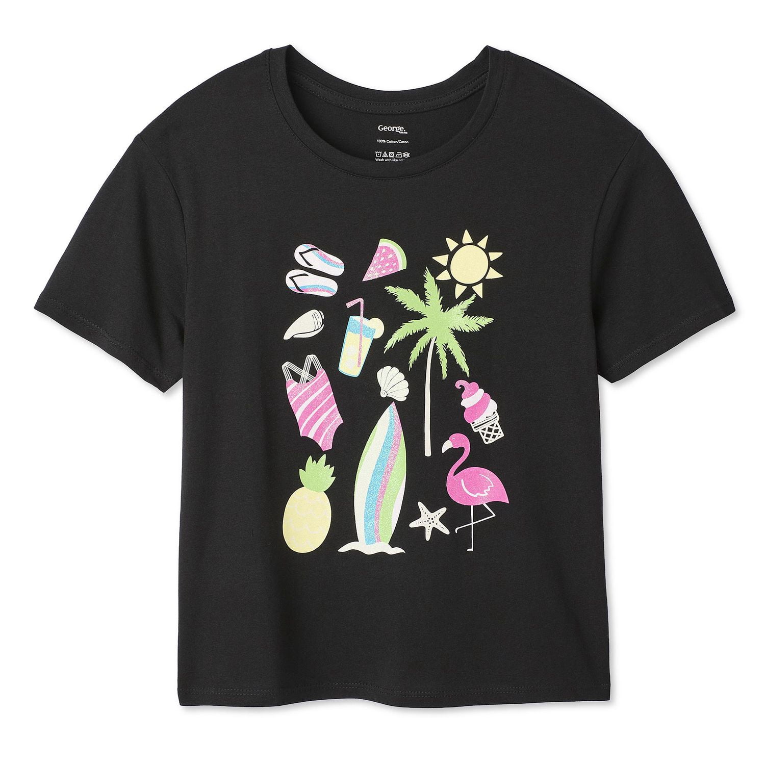 Click here for George Girls Graphic T-Shirt Xl prices