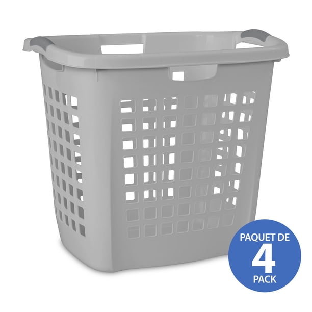 Sterilite Ultra™ Easy Carry Hamper - Soft Silver - 4PK - Walmart.ca