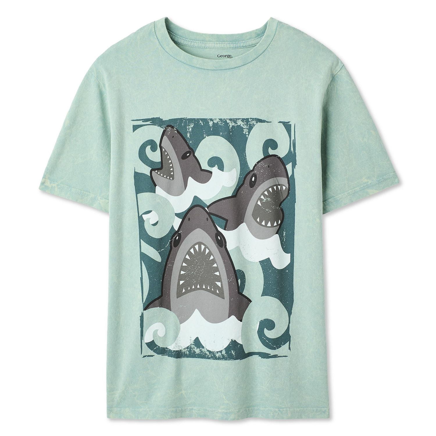 Click here for George Boys Marble Washed T-Shirt M prices