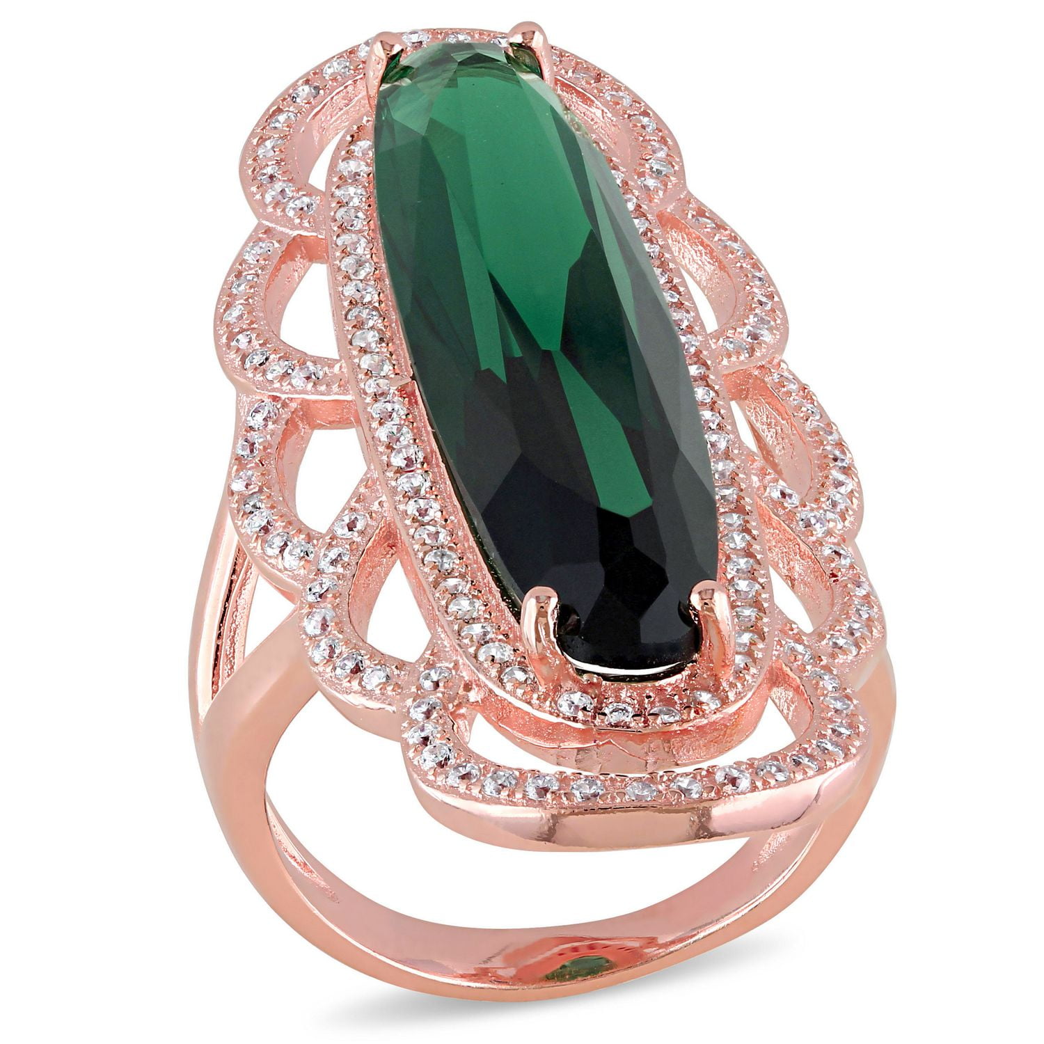 Click here for Tangelo 35 Carat T. G.W. Green And White Cubic Zir... prices