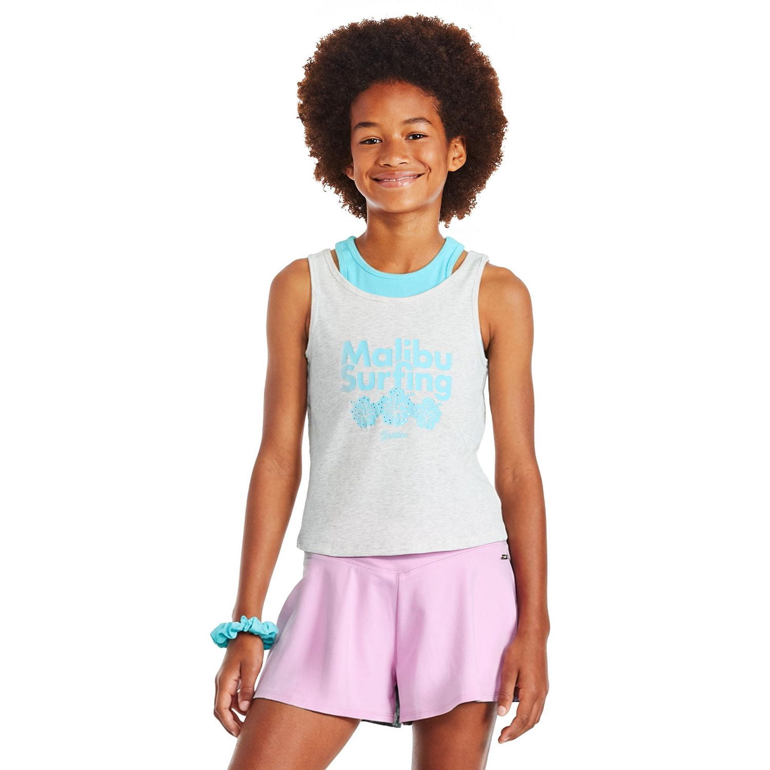 Click here for Justice Girls Layered Rib Tank Top M prices