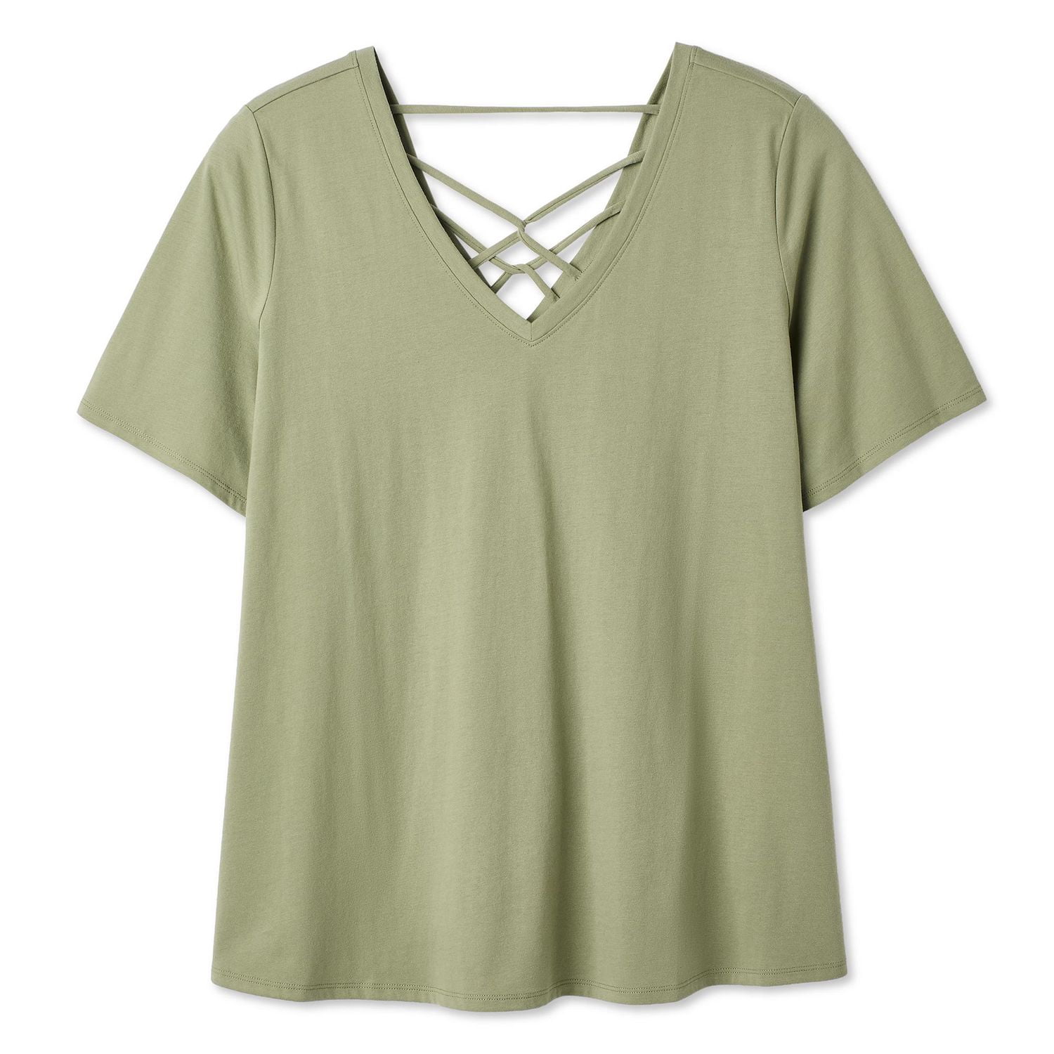 Click here for Lane Bryant Womens Plus V-Neck Strappy Swing Top 3... prices