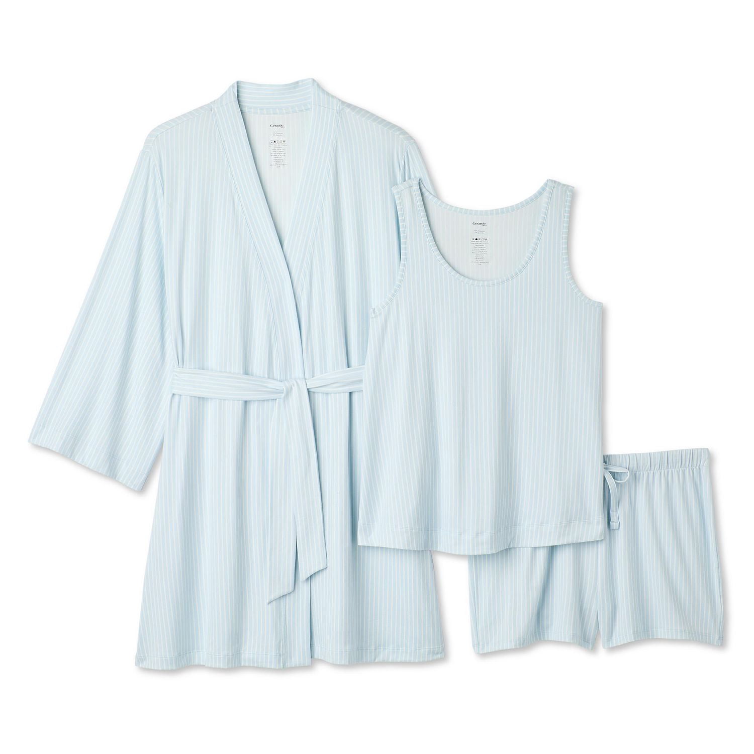 Click here for George Womens Three Piece Robe Sleep Set M prices