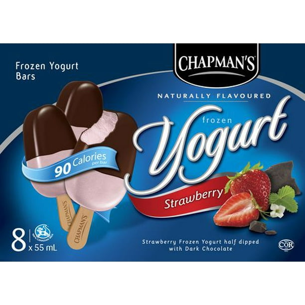 Chapman's Ice Cream Chapman's Strawberry Frozen Yogurt bar - Walmart.ca