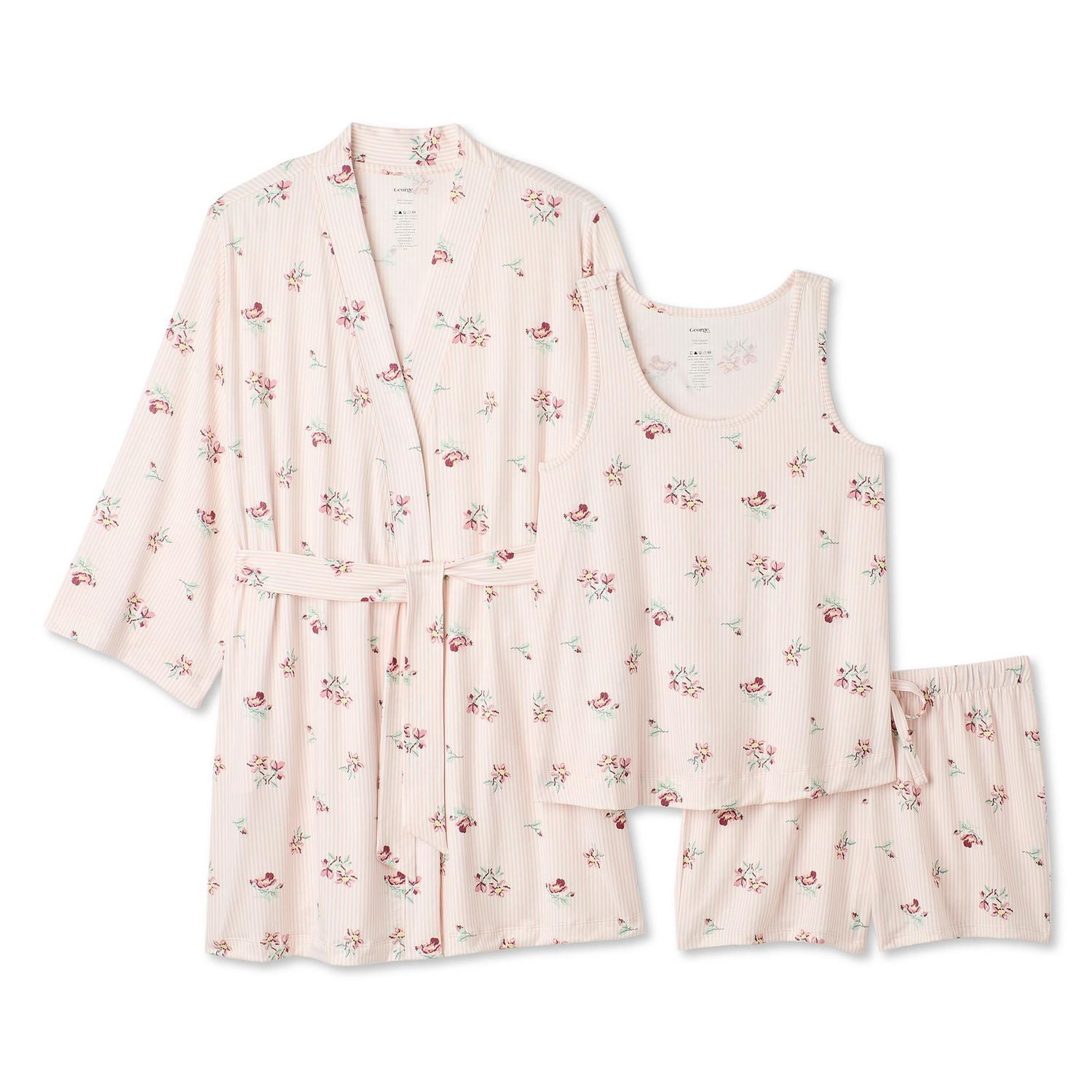 Click here for George Womens Three Piece Robe Sleep Set L prices