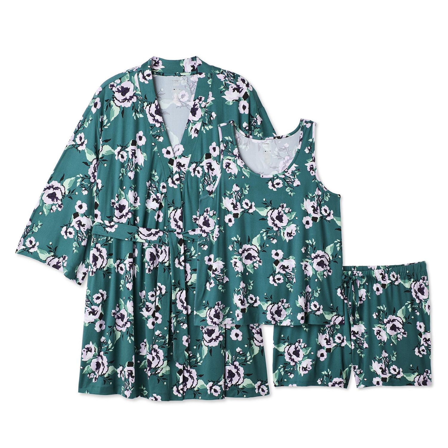 Click here for George Womens Plus Three Piece Robe Sleep Set 1x prices