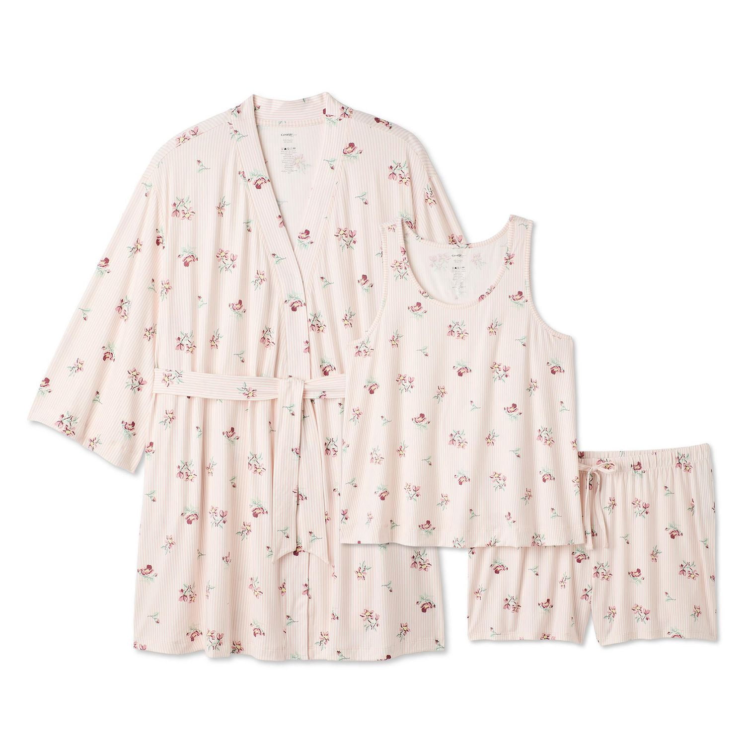 Click here for George Womens Plus Three Piece Robe Sleep Set 3x prices