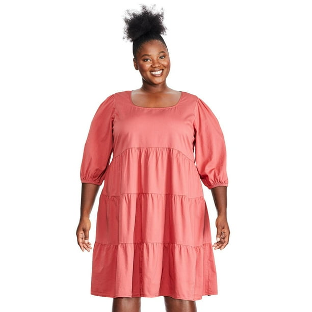 George Plus Women's Tiered Dress - Walmart.ca