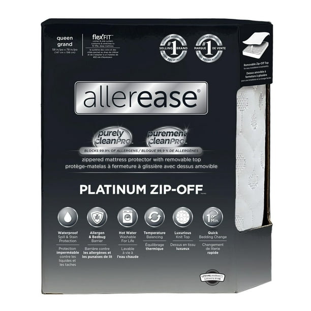 AllerEase Platinum Zip-off Top Mattress Protector - Walmart.ca
