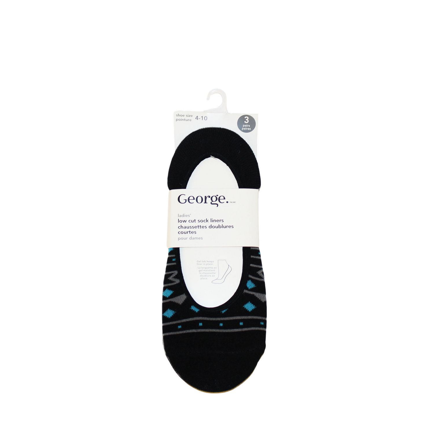 George Women's 3-Pack Low Cut Sock Liners | Walmart Canada