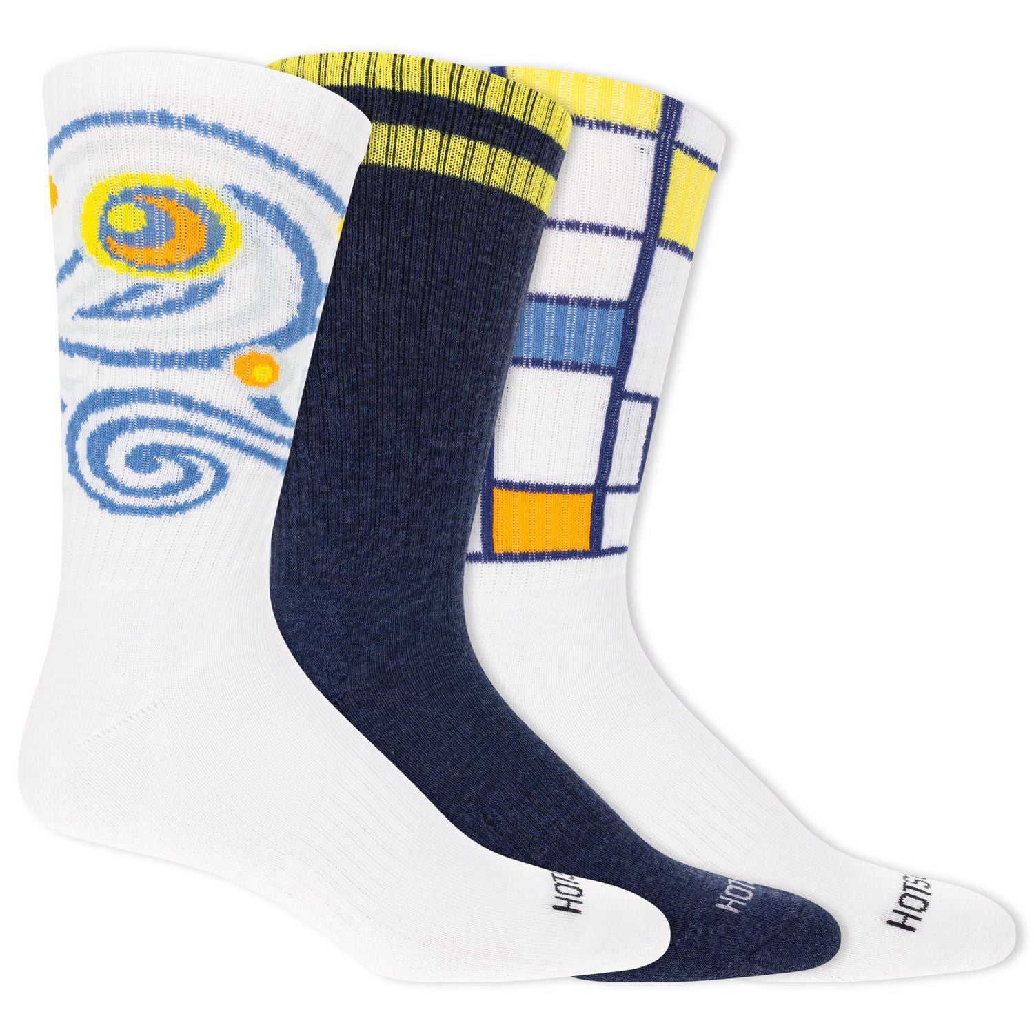 Click here for Hotsox Mens Cushioned 3 Pair Fashion Crew Sock Siz... prices