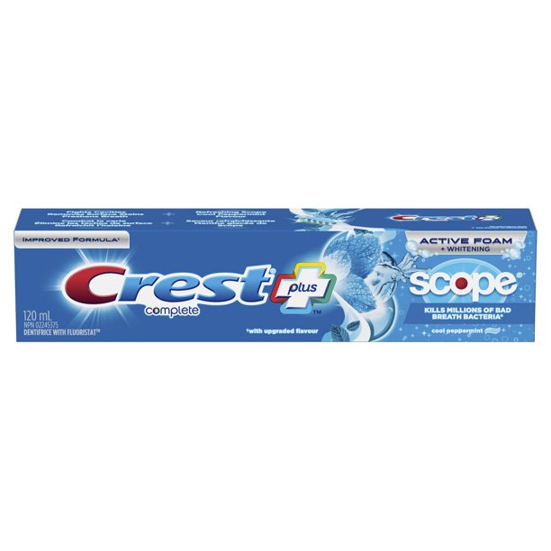 Crest Complete Whitening Plus Scope Cool Peppermint Toothpaste - Walmart.ca