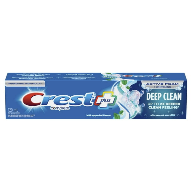 Crest Complete Whitening Plus Deep Clean Toothpaste, 120 mL - Walmart.ca