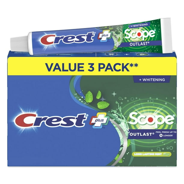 Crest Complete Outlast Long Lasting Mint Triple Pack, 360ML - Walmart.ca