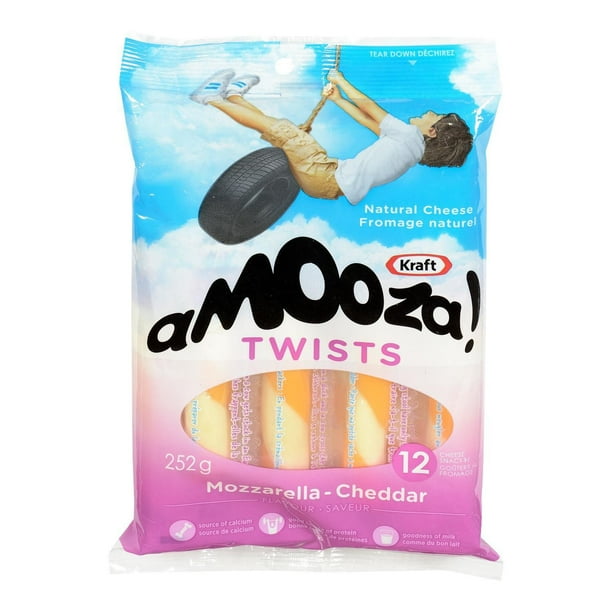 Kraft Foods Canada Kraft Amooza! Twists - Mozzarella-Cheddar Flavour ...