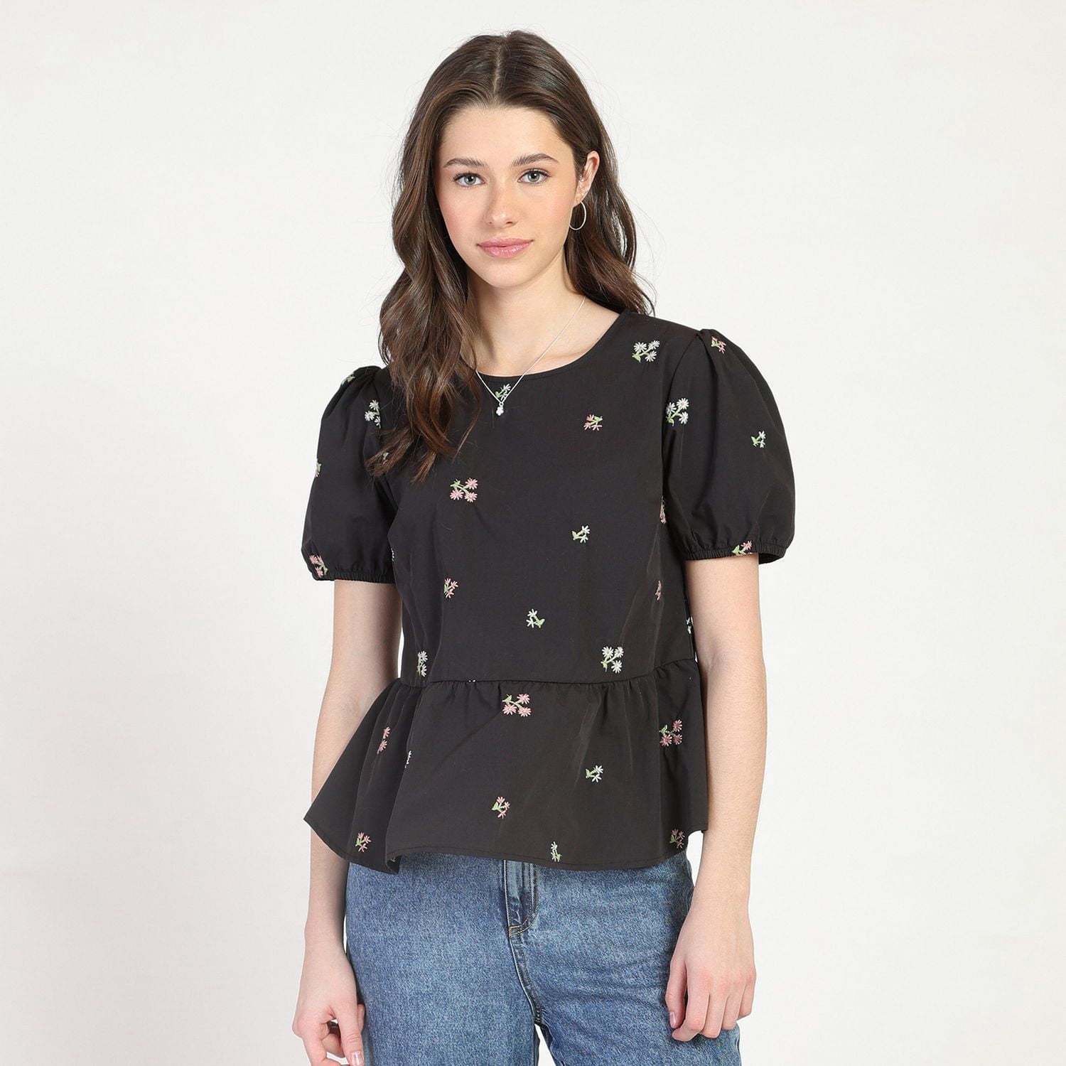 Click here for Bloom Girl  Floral Embroidered Top  Sizes Xs-Xl L prices