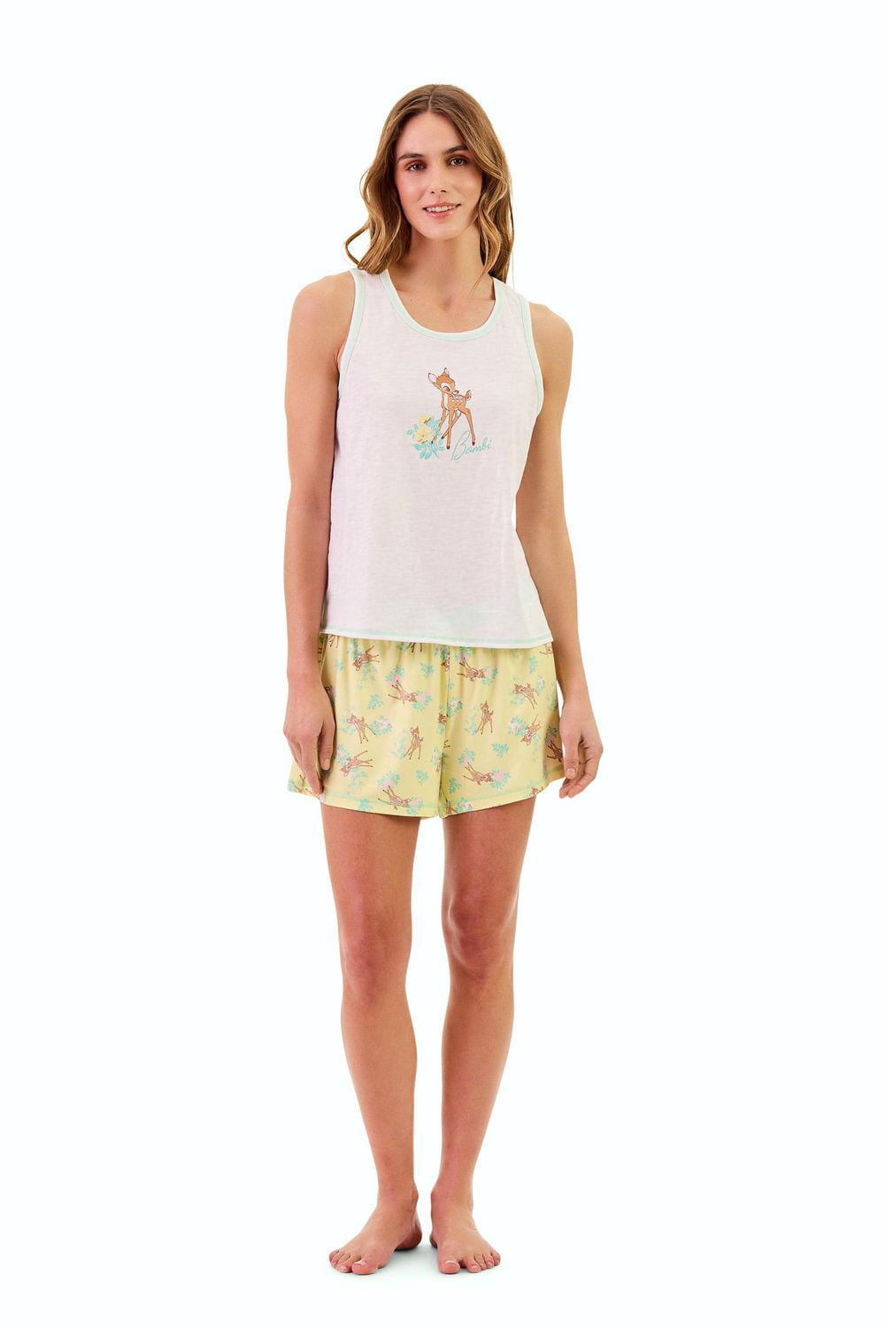 Click here for Disney Bambi Womens Tank And Boxer Sleep Set L prices