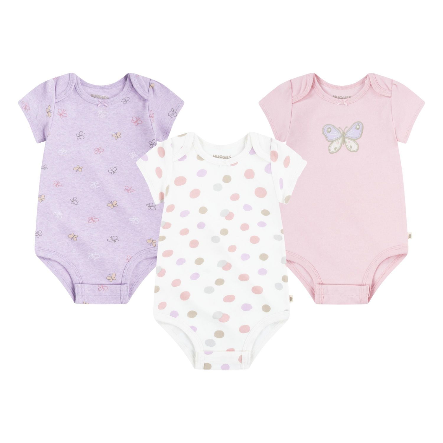Click here for Huggies 3-Pack Ultra Soft Bodysuits Newborn prices