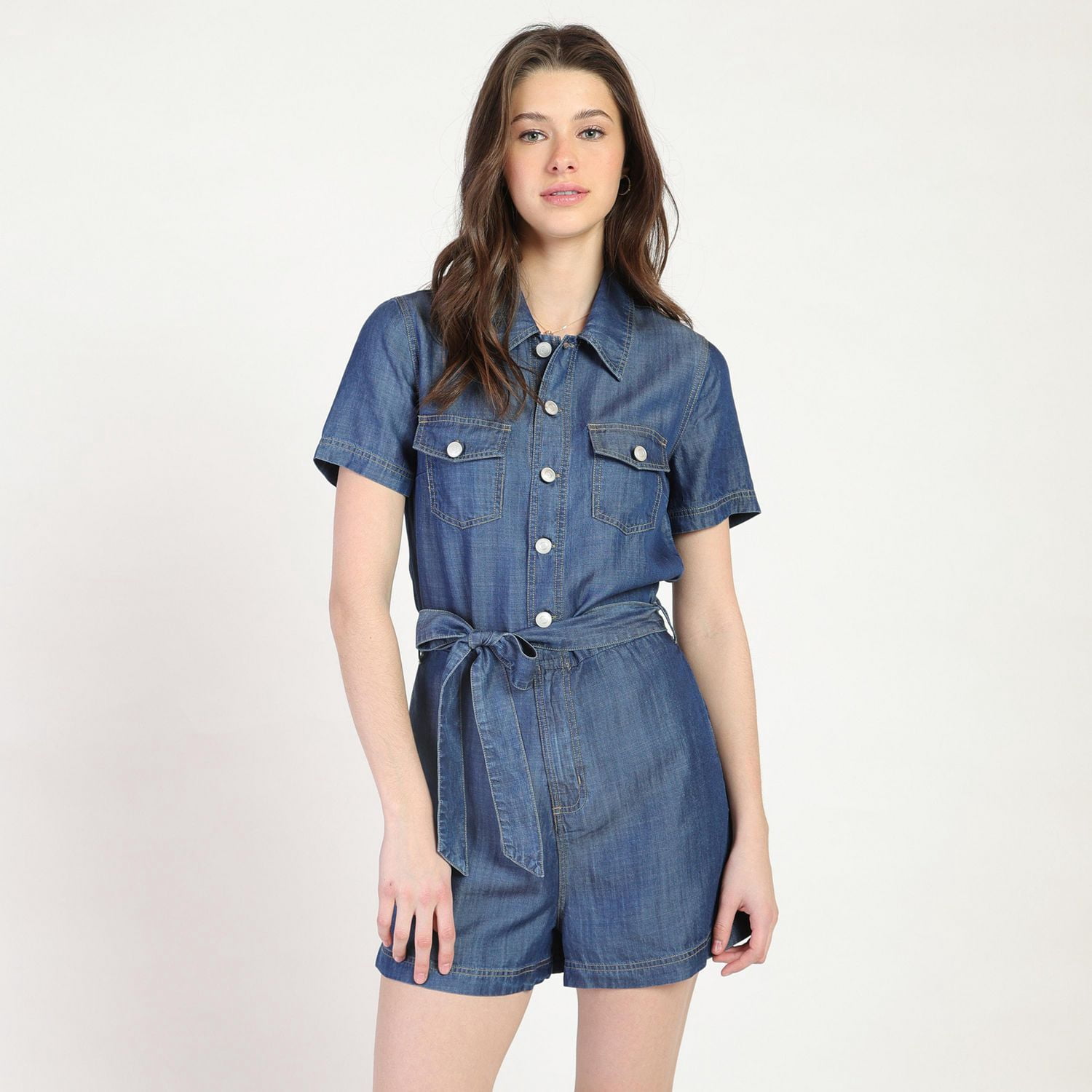 Click here for Devoted Bloom Girl  Belted Utility Romper  Sizes X... prices