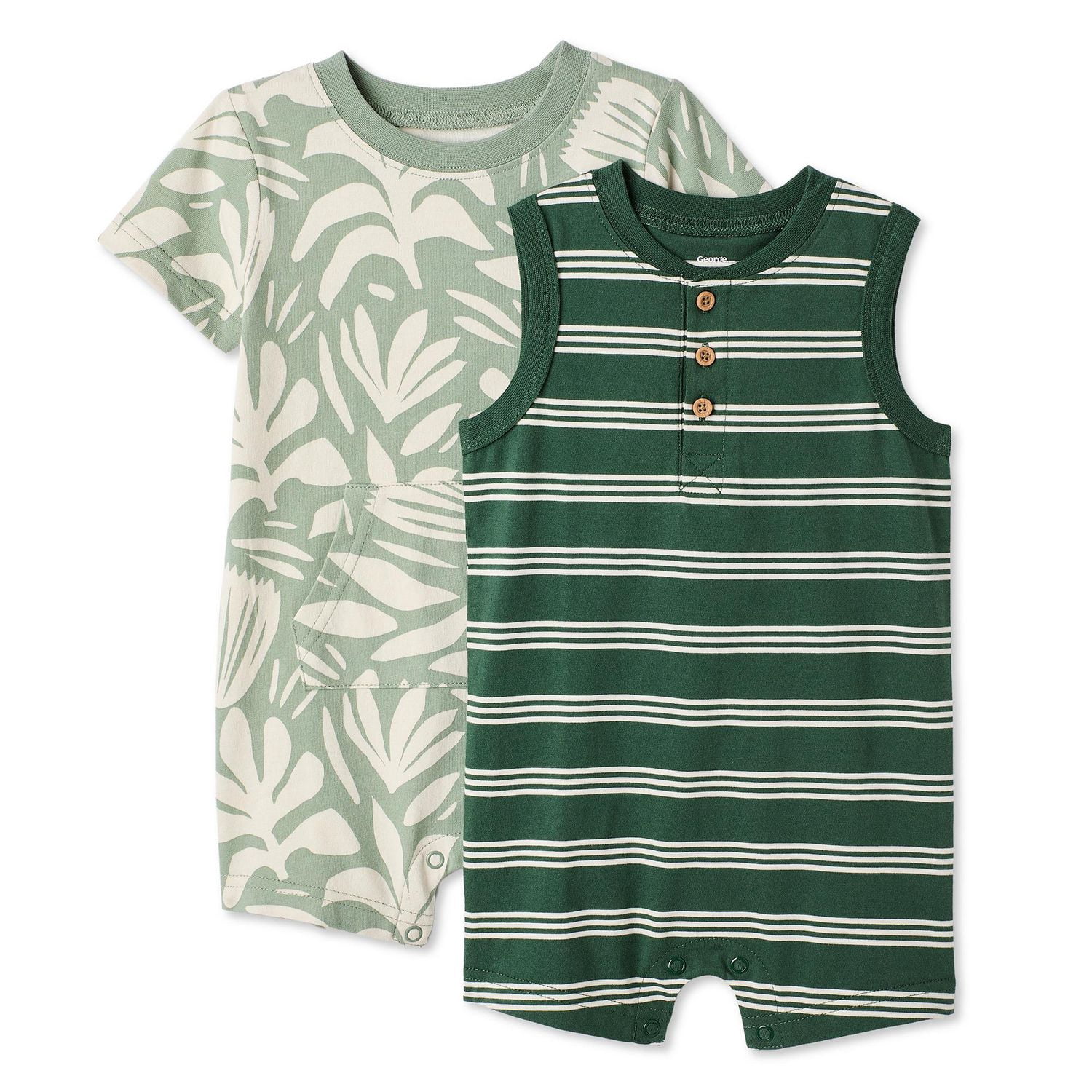 Click here for George Baby Boys Romper 2-Pack 18-24 Months prices