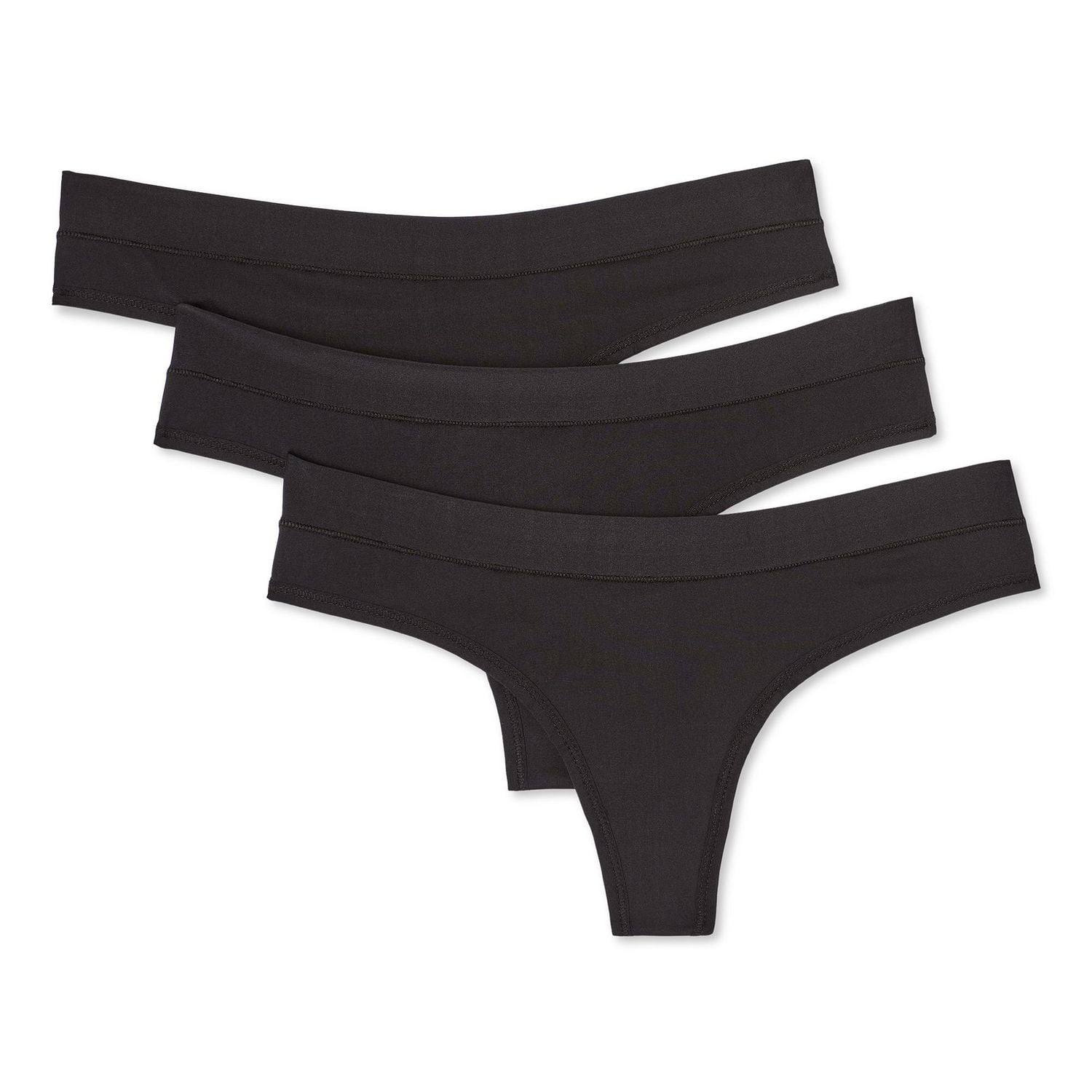 Click here for George Womens Microfibre Thongs 3-Pack M prices