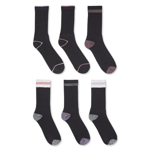 Workload 6-Pack Ladies Crew Work Sock, Shoe size 4-10 - Walmart.ca