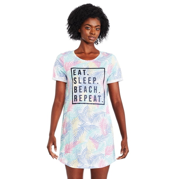 George Women's Nightshirt with Rolled Sleeves - Walmart.ca