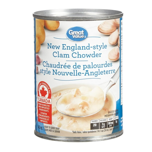 Great Value Clam Chowder Soup, 540 mL - Walmart.ca