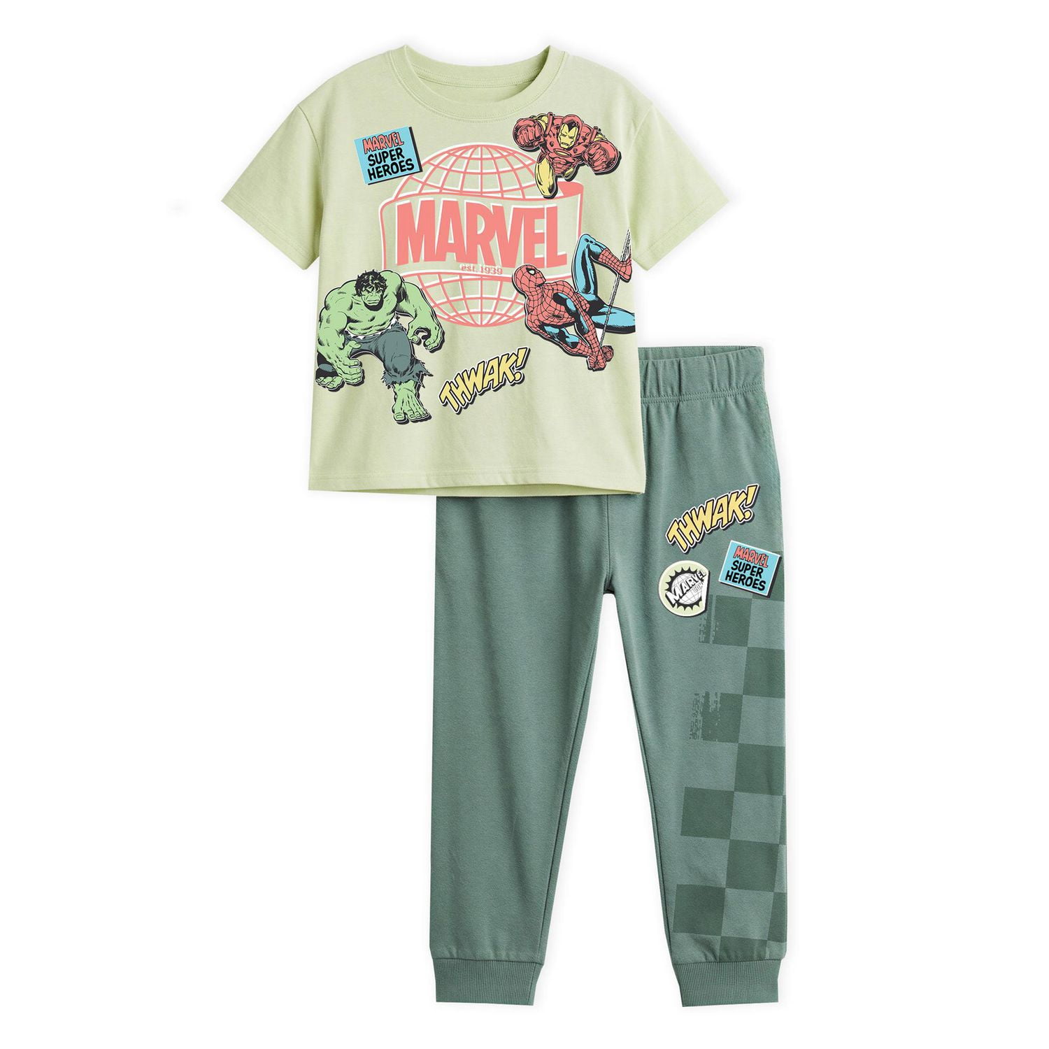 Click here for Marvel Avengers Marvel Jogger Pants Set 4t prices